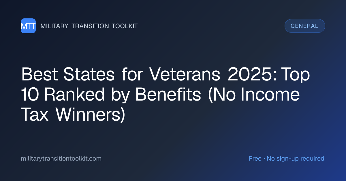 Best States for Veterans 2025: Top 10 Ranked by Benefits (No Income Tax ...